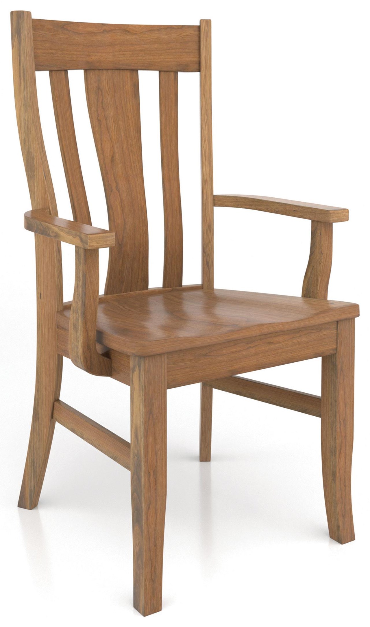 Wengerd Wood Products Jasmine Jasmine AC Customizable Solid Wood Dining Arm Chair Wayside Furniture Mattress Dining Arm Chairs